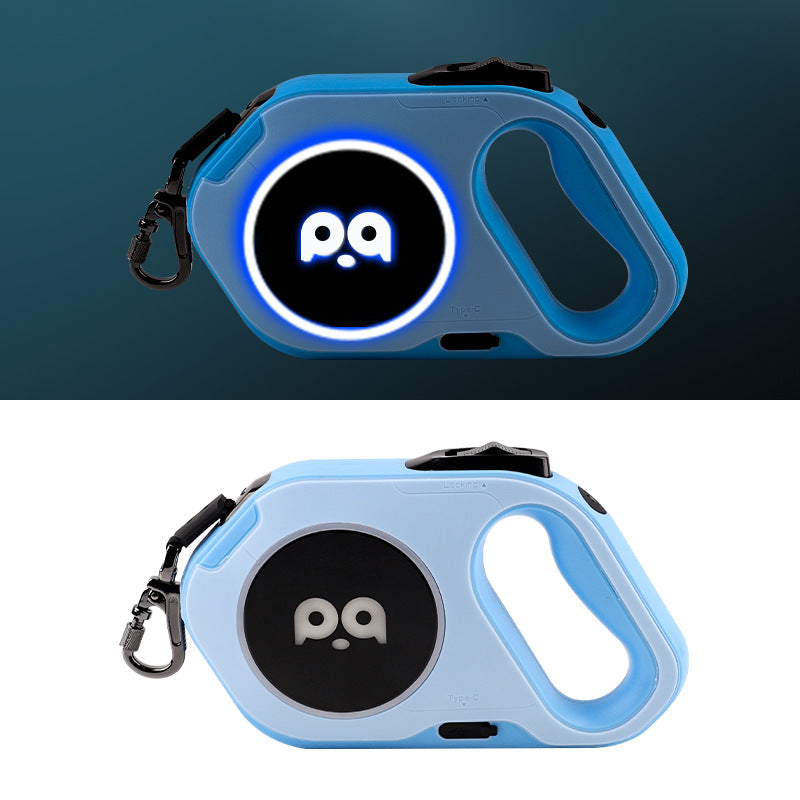 Amazon's new pet LED light automatic retractable leash outdoor cool do ...